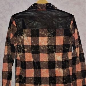 Coach | Tops | Coach Pink Plaid Studded Shirt | Poshmark